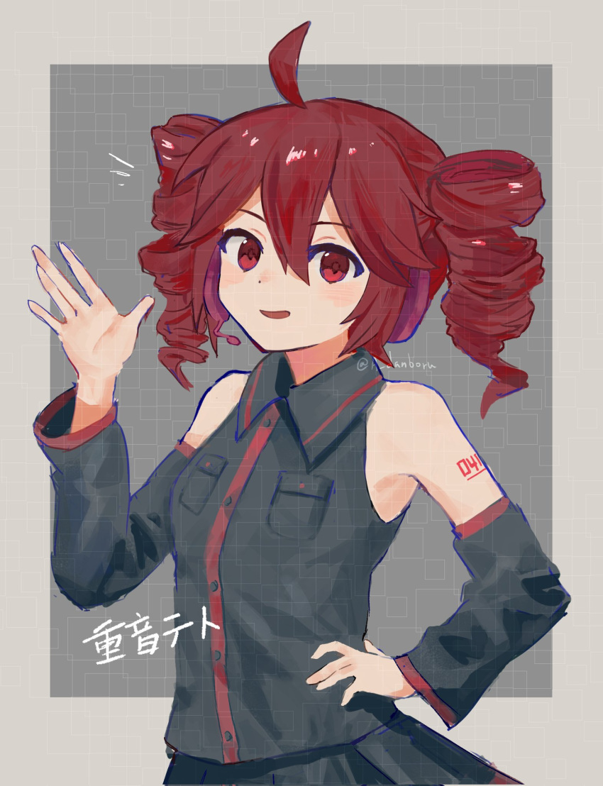 Safebooru - 1girl a danboru ahoge bare shoulders black background black ...