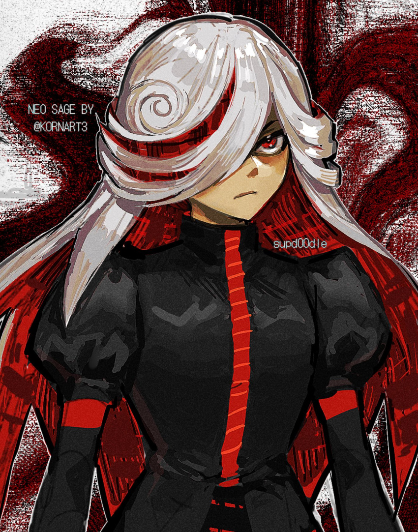 Safebooru - 1girl 9474s0ul aged up alternate design artist name black ...