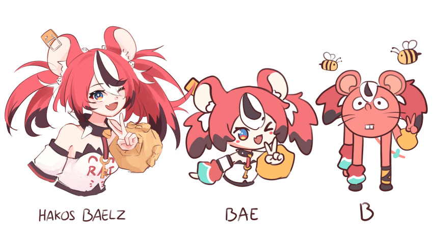 Safebooru - > o 1girl :d animal ears bee black hair blue eyes buck ...