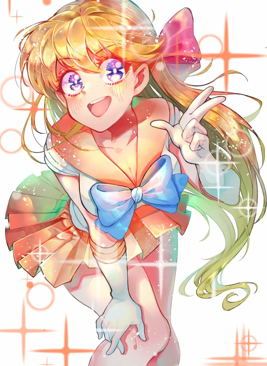 Safebooru - 1girl aino minako bishoujo senshi sailor moon blue bow blue eyes blue neckwear blush ...