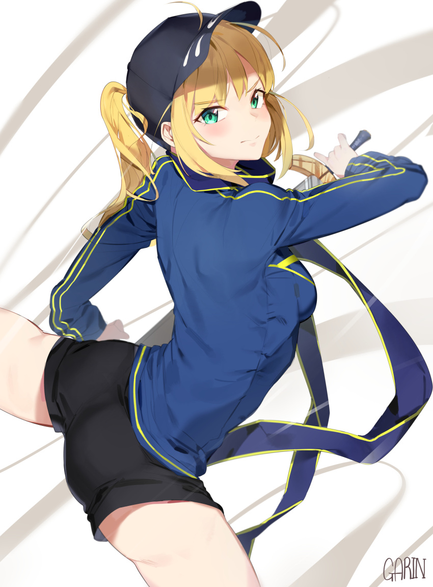 Safebooru - 1girl absurdres ahoge artoria pendragon (all) baseball cap blonde hair blue eyes ...