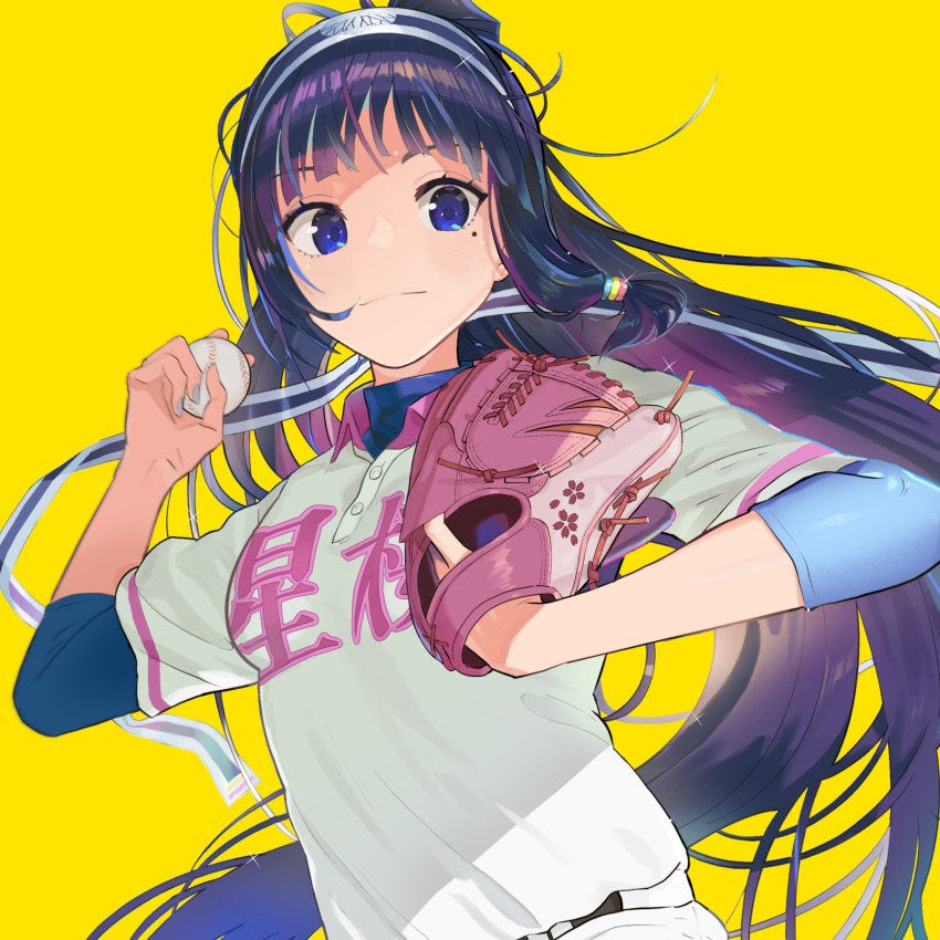 Safebooru - 1girl absurdres album cover aoi ch. ball baseball baseball (object) baseball mitt ...