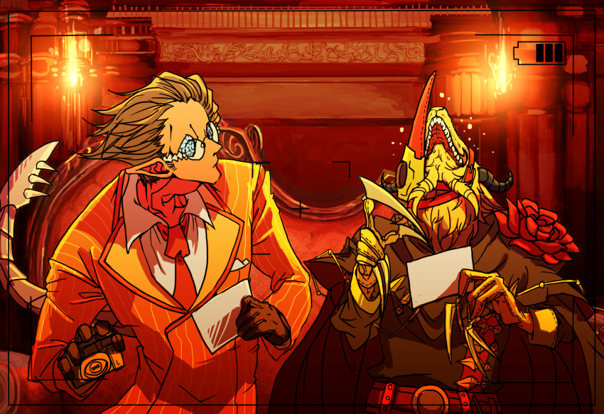 Safebooru - 2boys black hair dark-skinned male dark skin demiurge ...