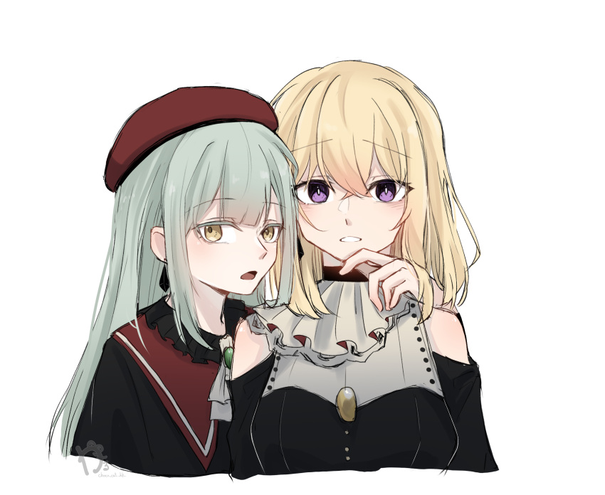 Safebooru - 2girls bang dream! bang dream! it's mygo!!!!! black capelet black dress blonde hair ...