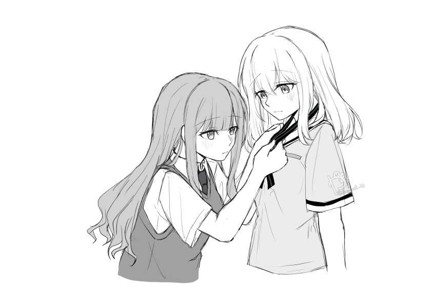 Safebooru - 2girls absurdres bang dream! bang dream! it's mygo!!!!! blush closed mouth ...