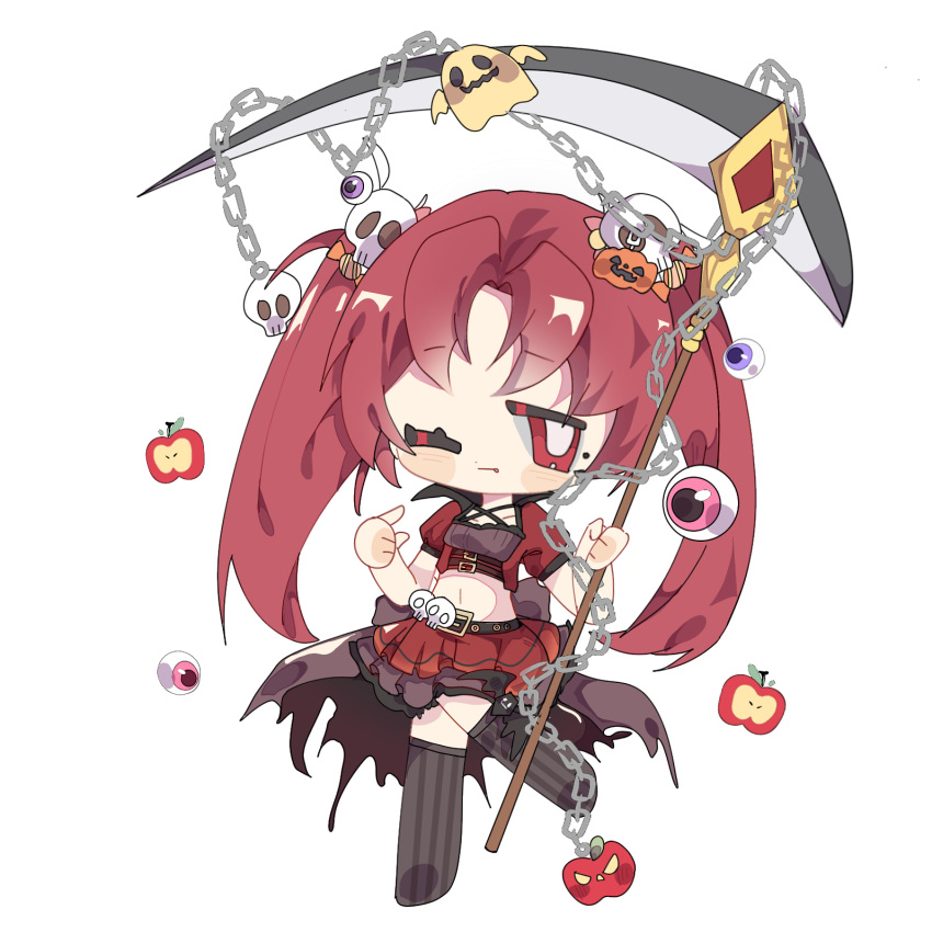 Safebooru - 1girl a wuqi alternate costume apple bare arms belt belt ...