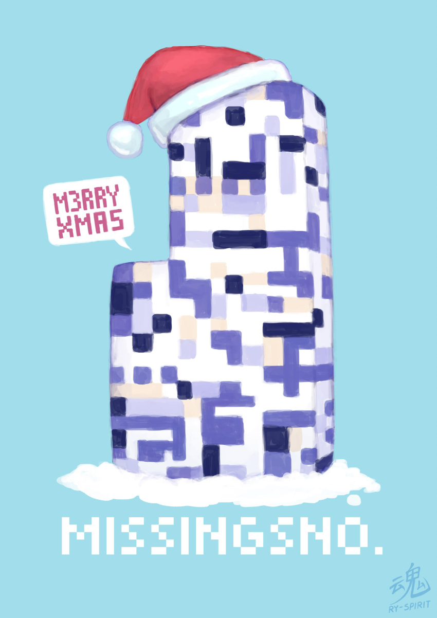 Safebooru - absurdres blue background character name christmas ...