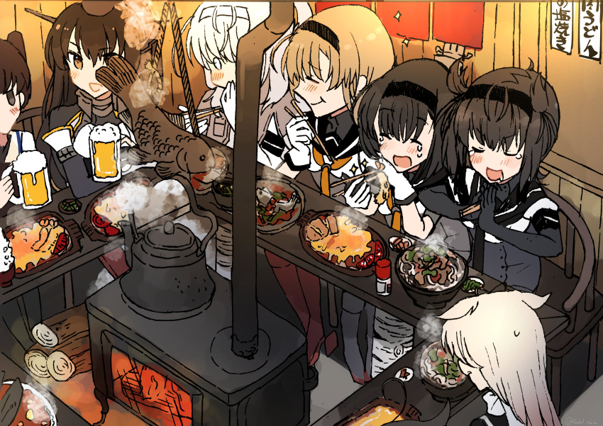 Safebooru - absurdres akizuki (kantai collection) alcohol bar beer beer ...