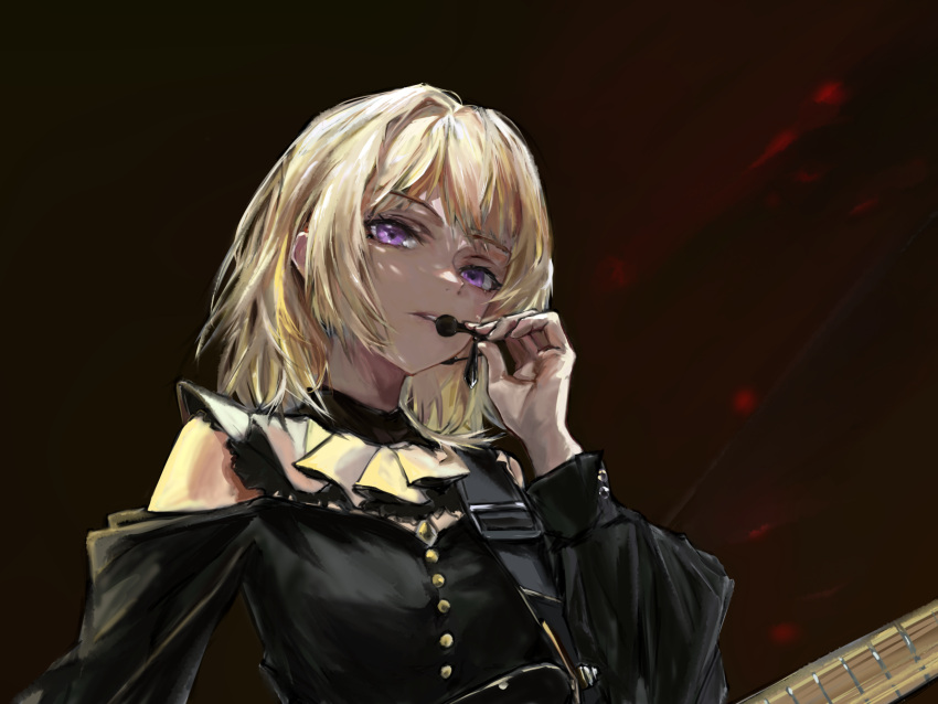 Safebooru - 1girl bang dream! bang dream! it's mygo!!!!! black dress blonde hair clothing cutout ...