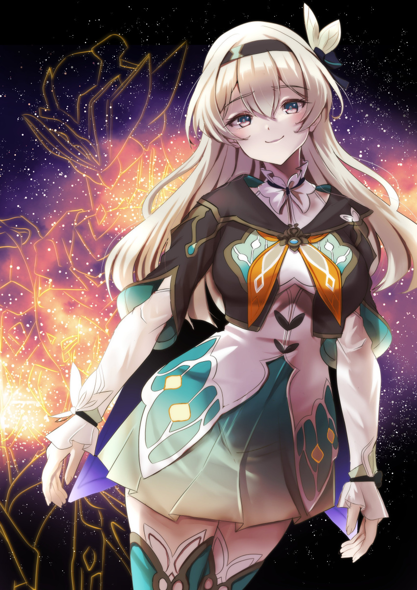 Safebooru - 1girl absurdres black jacket blue eyes breasts cowboy shot firefly (honkai: star ...