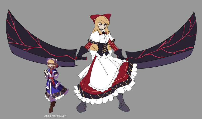 Safebooru - 2girls absurdres alice margatroid alternate costume alternate design blonde hair ...