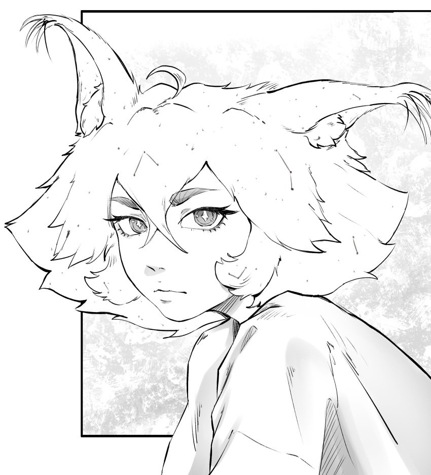 Safebooru - 1other absurdres androgynous animal ears cat ears commentary request constellation ...