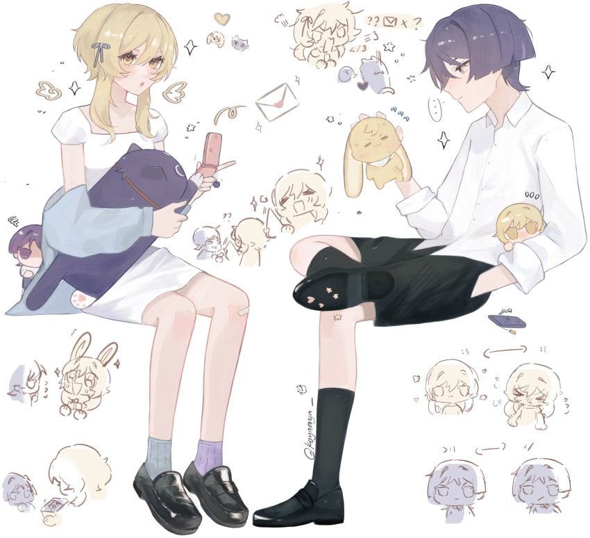 Safebooru - ... 1boy 1girl alternate costume animal animal ears animalization bandaid bandaid on ...