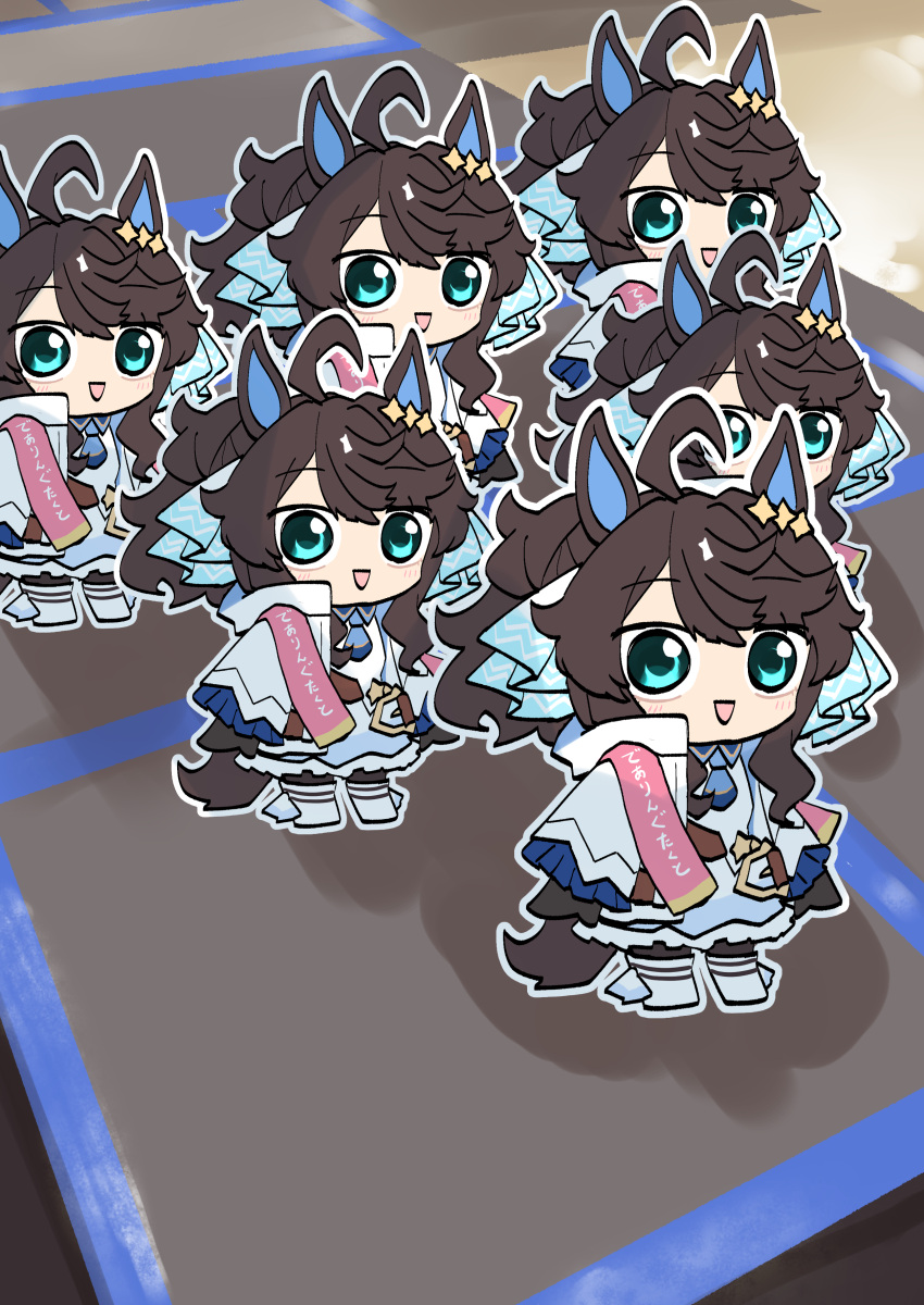 Safebooru - 1girl absurdres ahoge black hair blue eyes character doll chibi clone commentary ...