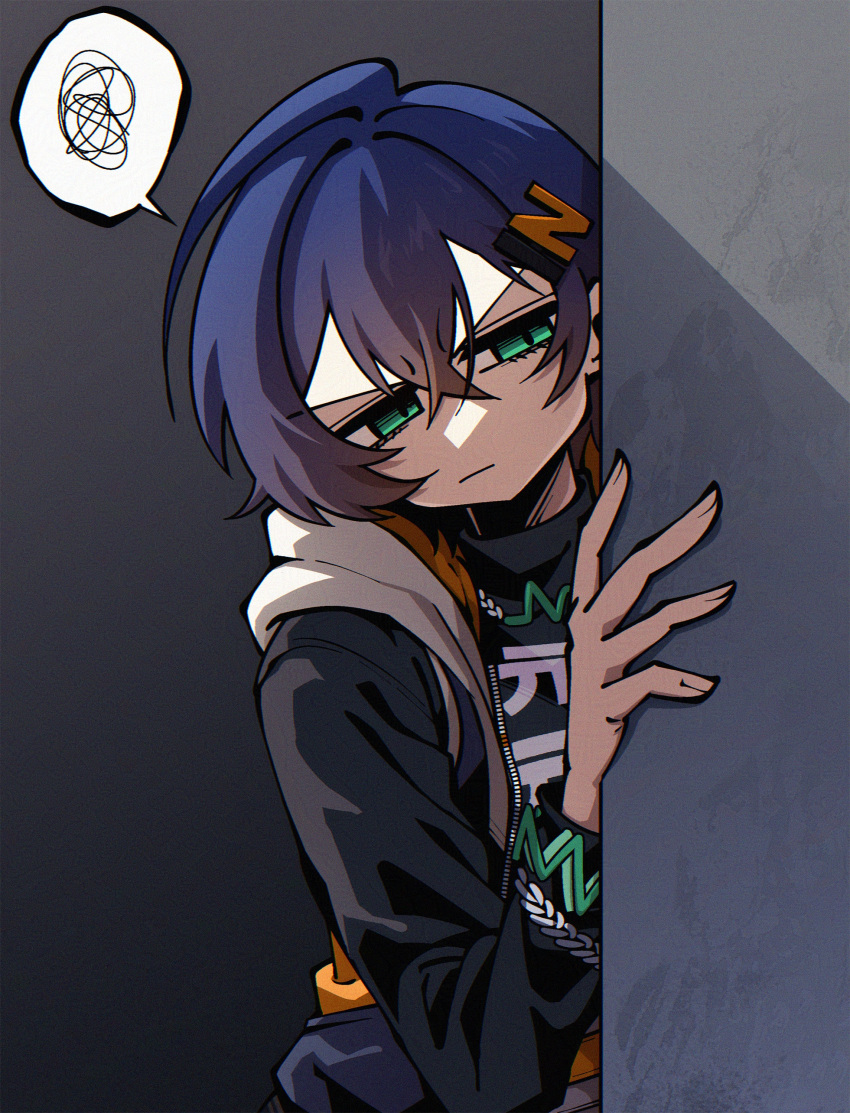 Safebooru - 1girl absurdres against wall belle (zenless zone zero ...