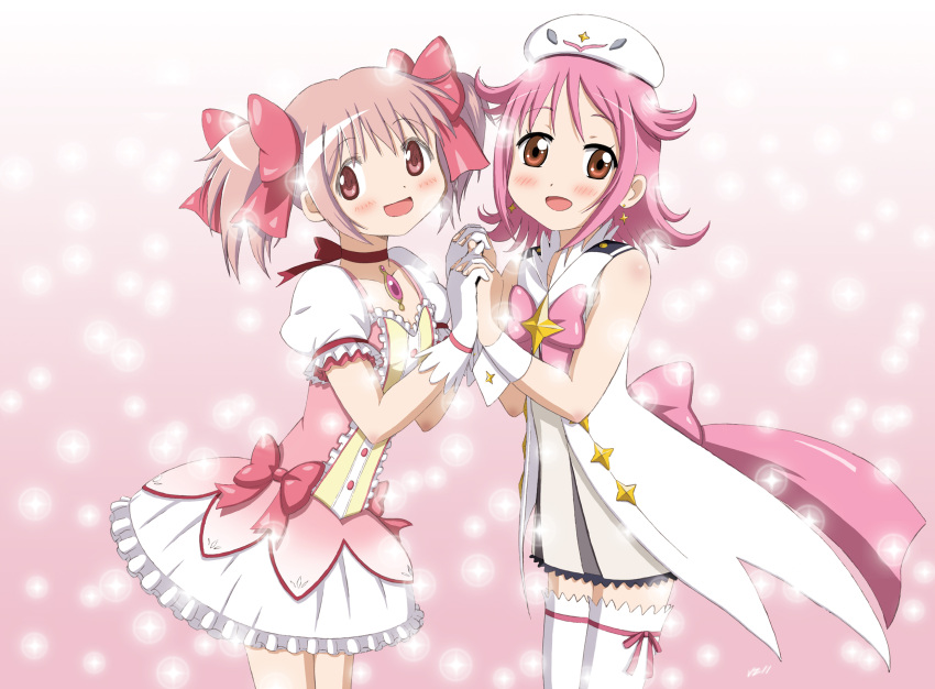 Safebooru - crossover duplicate highres houkago no pleiades kaname madoka mahou shoujo madoka ...