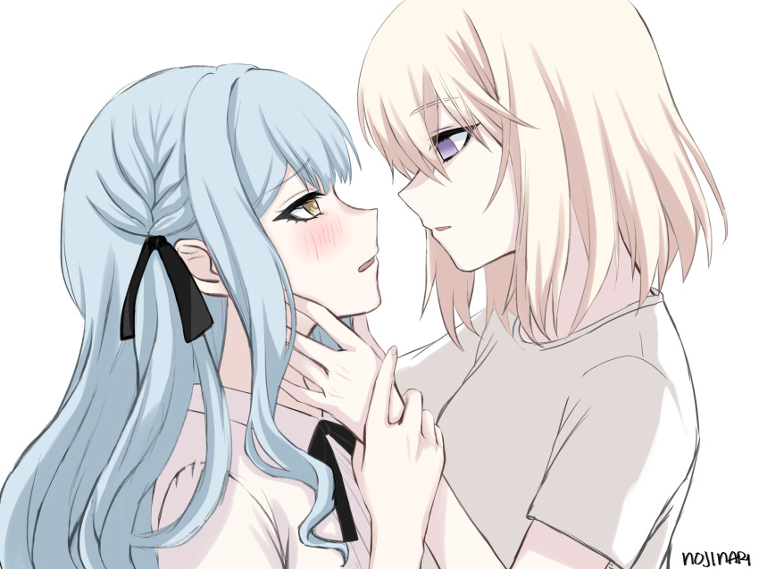 Safebooru - 2girls absurdres bang dream! bang dream! it's mygo!!!!! black ribbon blonde hair ...
