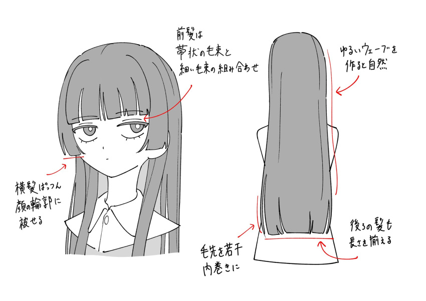 Safebooru 1girl Blunt Bangs Blush Closed Mouth Collared Shirt 1889