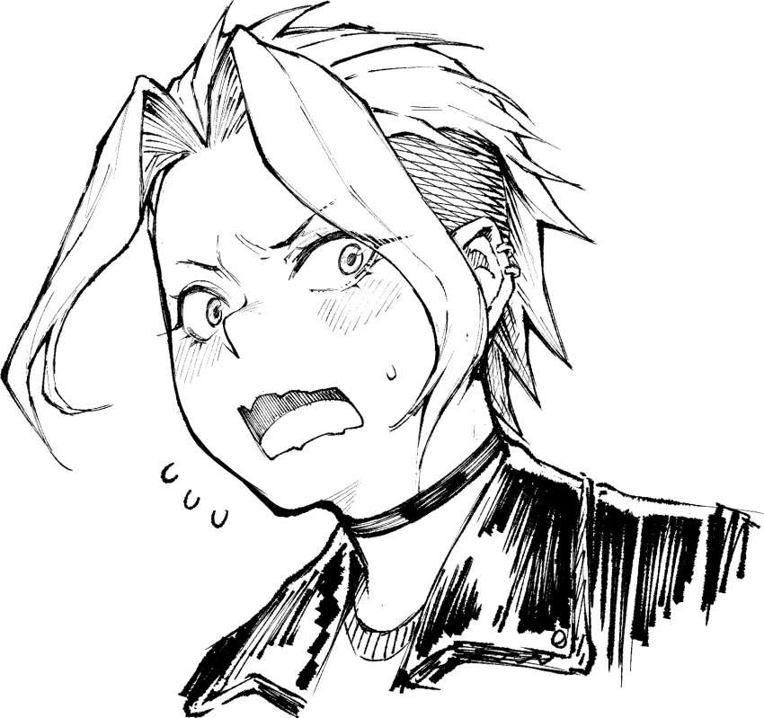 Safebooru - 1girl black choker blush chocker choker commentary request ...