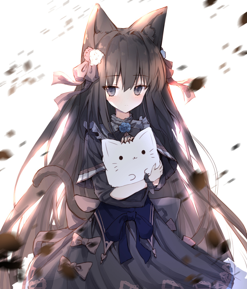 Safebooru - 1girl absurdres animal animal ear fluff animal ears arcaea backlighting bangs black ...