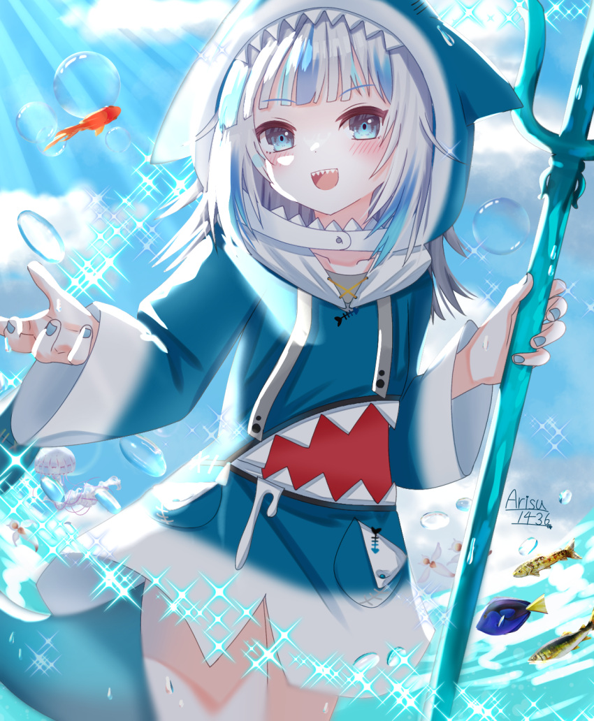 Safebooru - 1girl arisuuuuu.1436 gawr gura highres hololive hololive ...