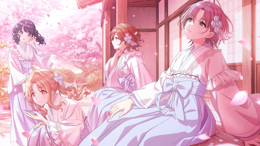 Safebooru - 4girls asakura toru blue eyes cherry blossoms idolmaster ...