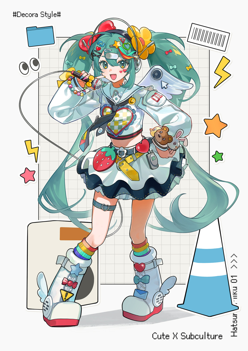 Safebooru - 1girl :d amd aoneko black necktie boots crop top cropped ...