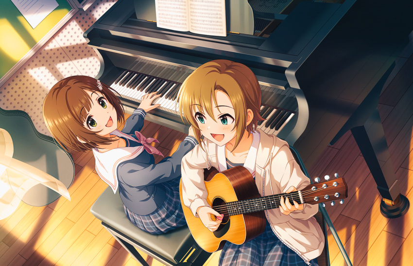 Safebooru - brown hair dress green eyes idolmaster cinderella girls ...