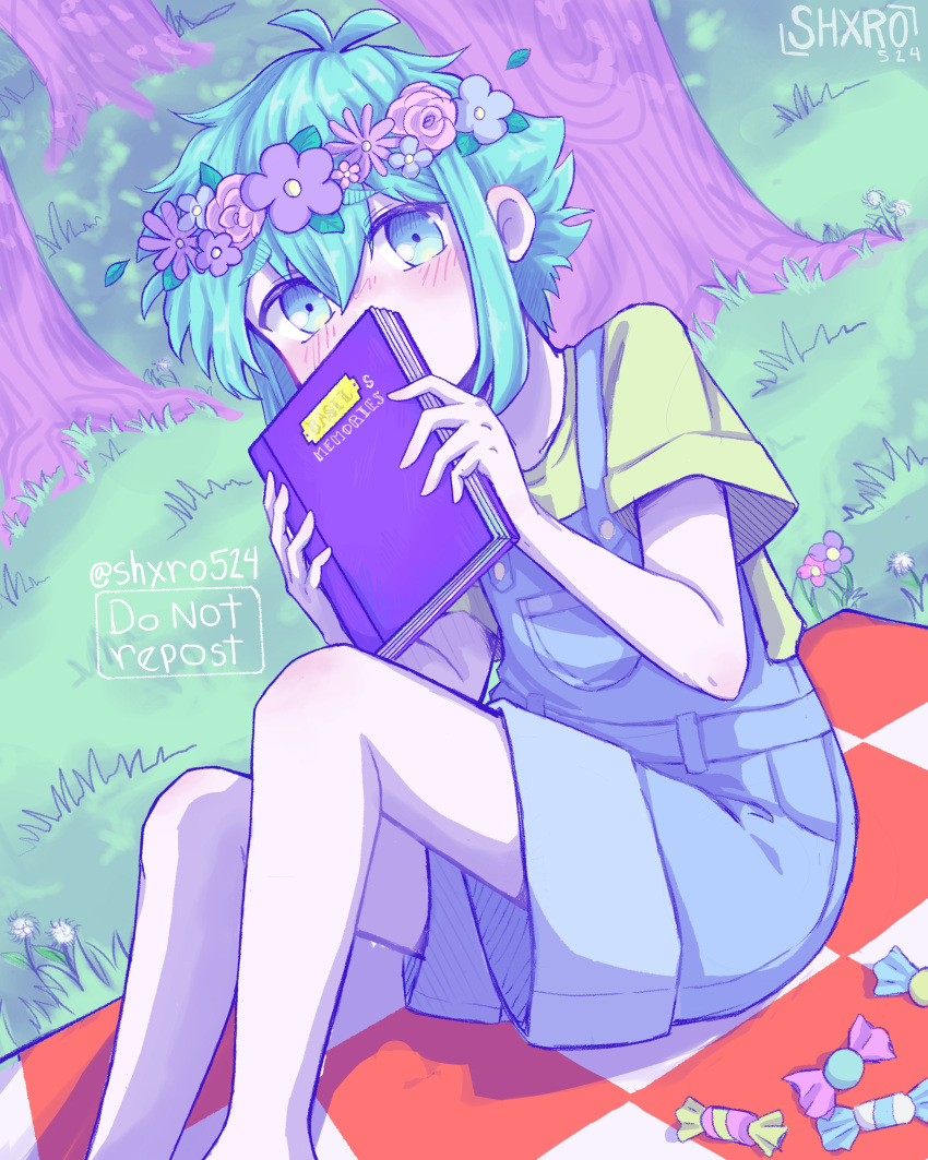 Safebooru - 1boy absurdres antenna hair artist name barefoot basil ...