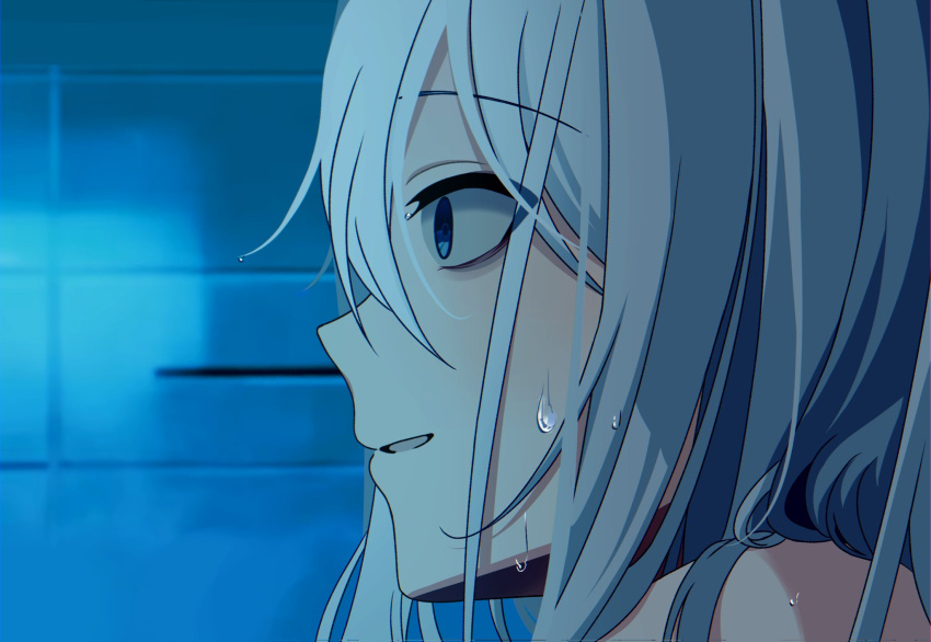 Safebooru - 1girl alien stage blue eyes close-up commentary english ...
