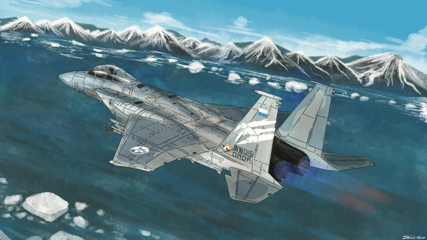 Safebooru - 1boy absurdres ace combat ace combat 7 afterburner aim-9 sidewinder air-to-air ...