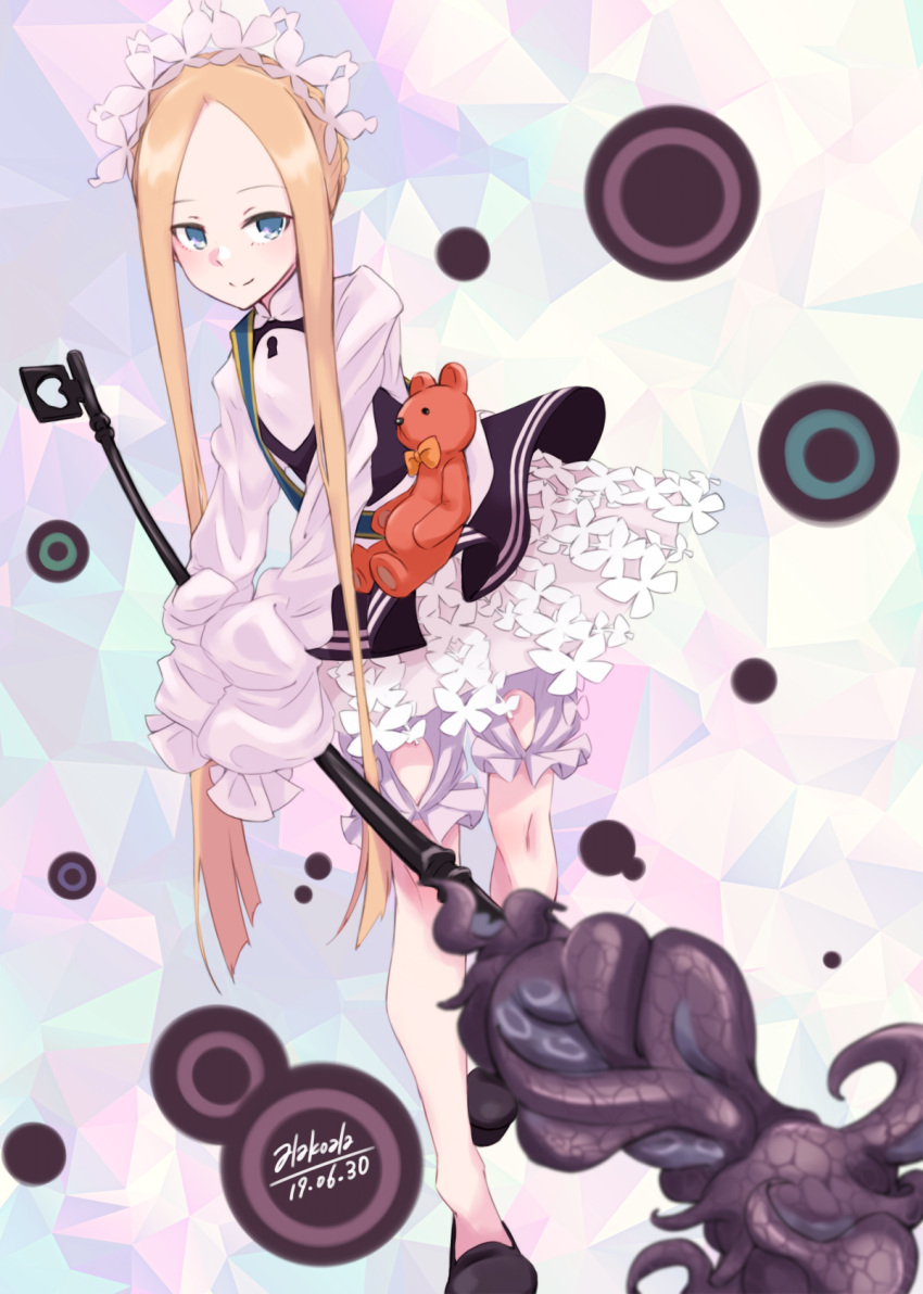 Safebooru - 1girl abigail williams (fate/grand order) alakoala shoushou apron bangs black skirt ...