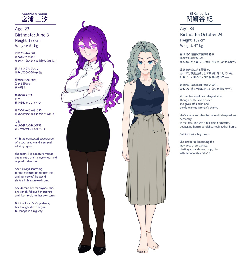 Safebooru - 2girls :d absurdres anklet aqua eyes barefoot beifeng han black pantyhose black ...