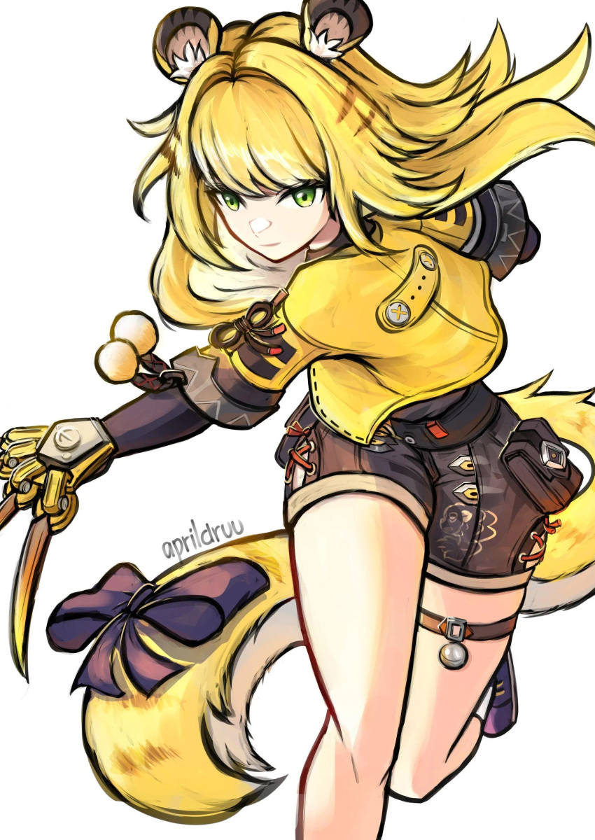 Safebooru - 1girl animal ears ju fufu long hair tiger ears tiger tail zenless zone zero | 5918737