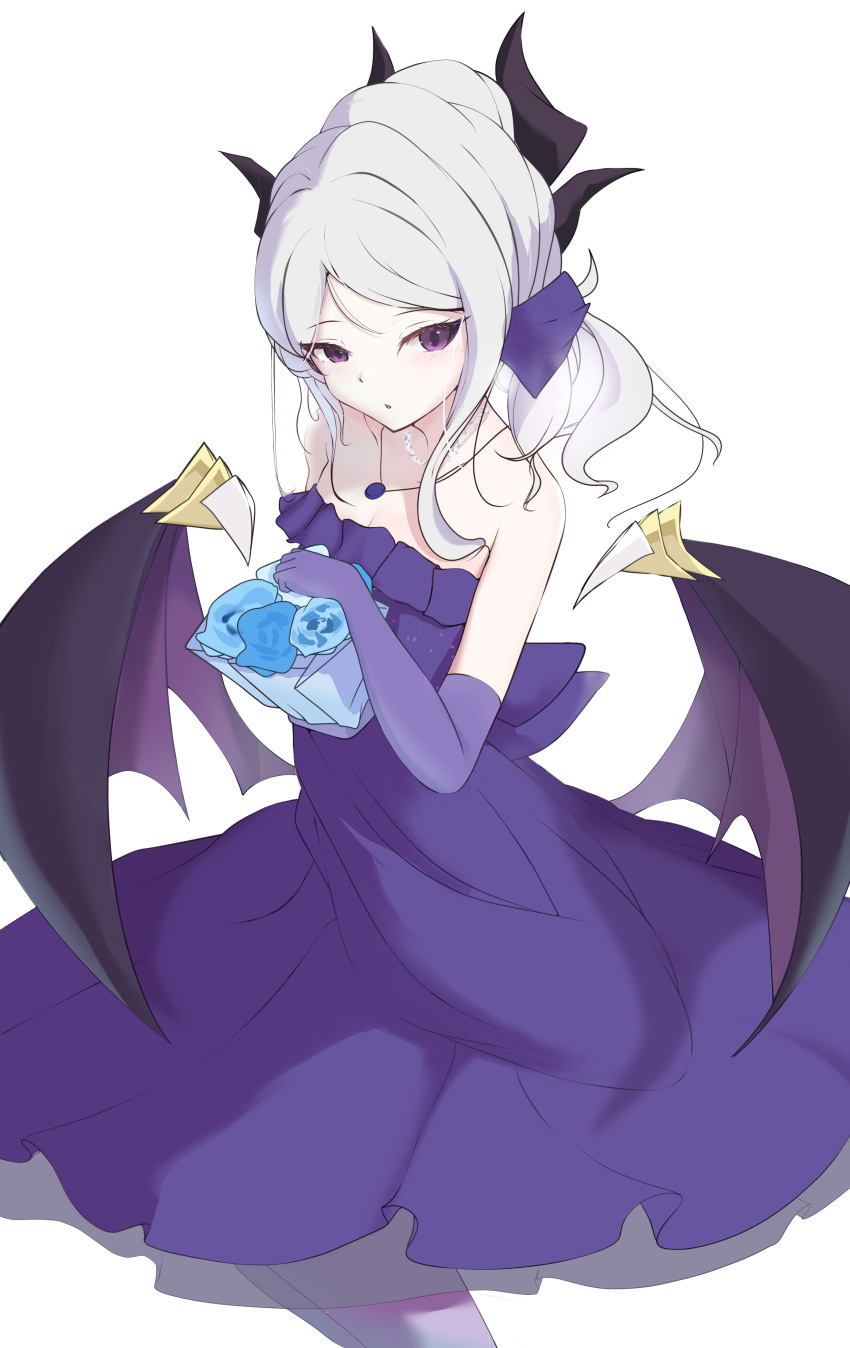 Safebooru - 1girl absurdres blue archive blue flower blue rose blush ...