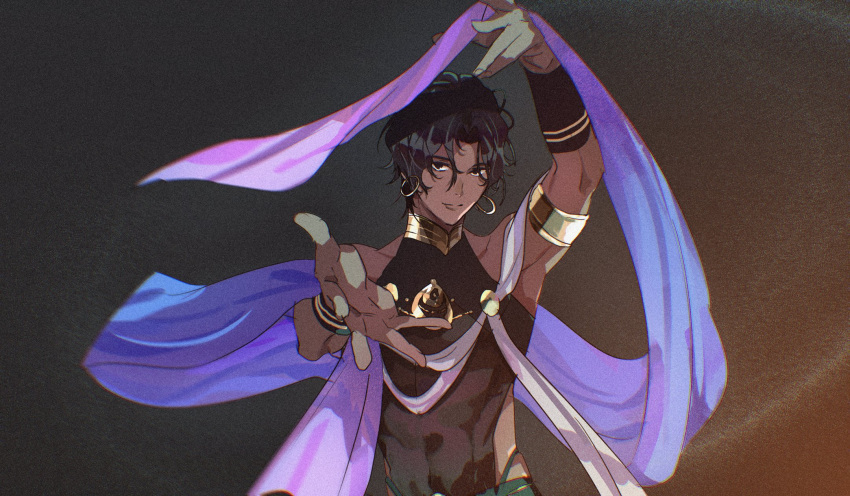 Safebooru - 1boy arjuna (fgo fes. 2025) (fate) black eyes black hair ...
