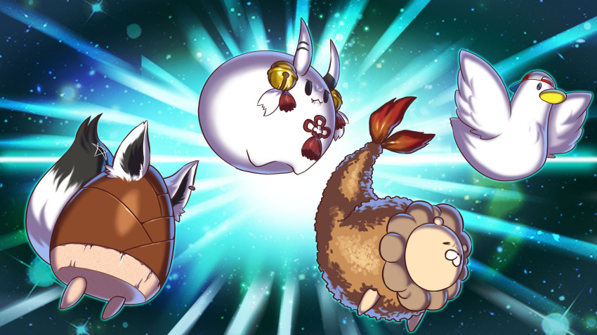 Safebooru - animal animal ears backwards hat bell bird chaki (teasets ...