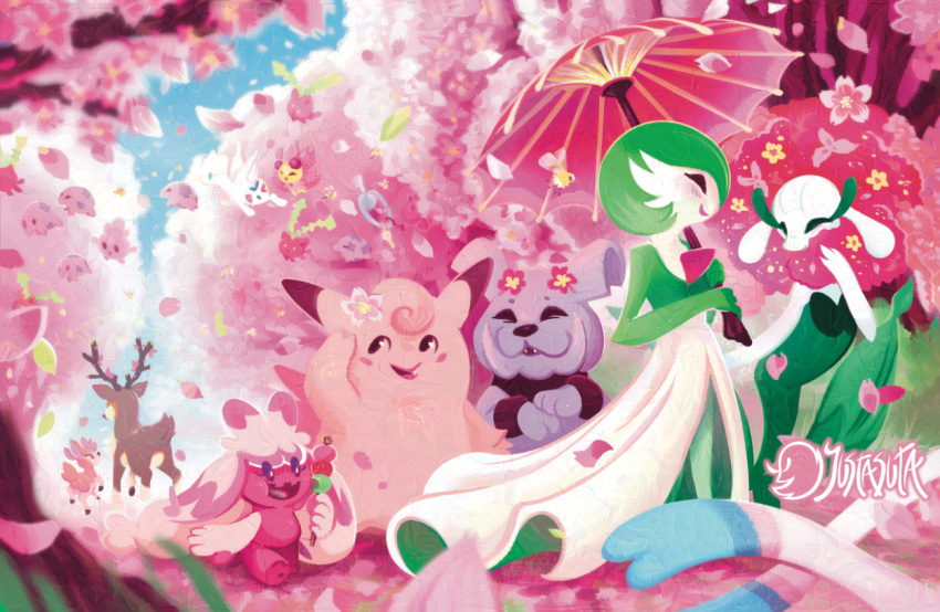 Safebooru - artist name bob cut cherrim cherrim (sunshine) clefable ...
