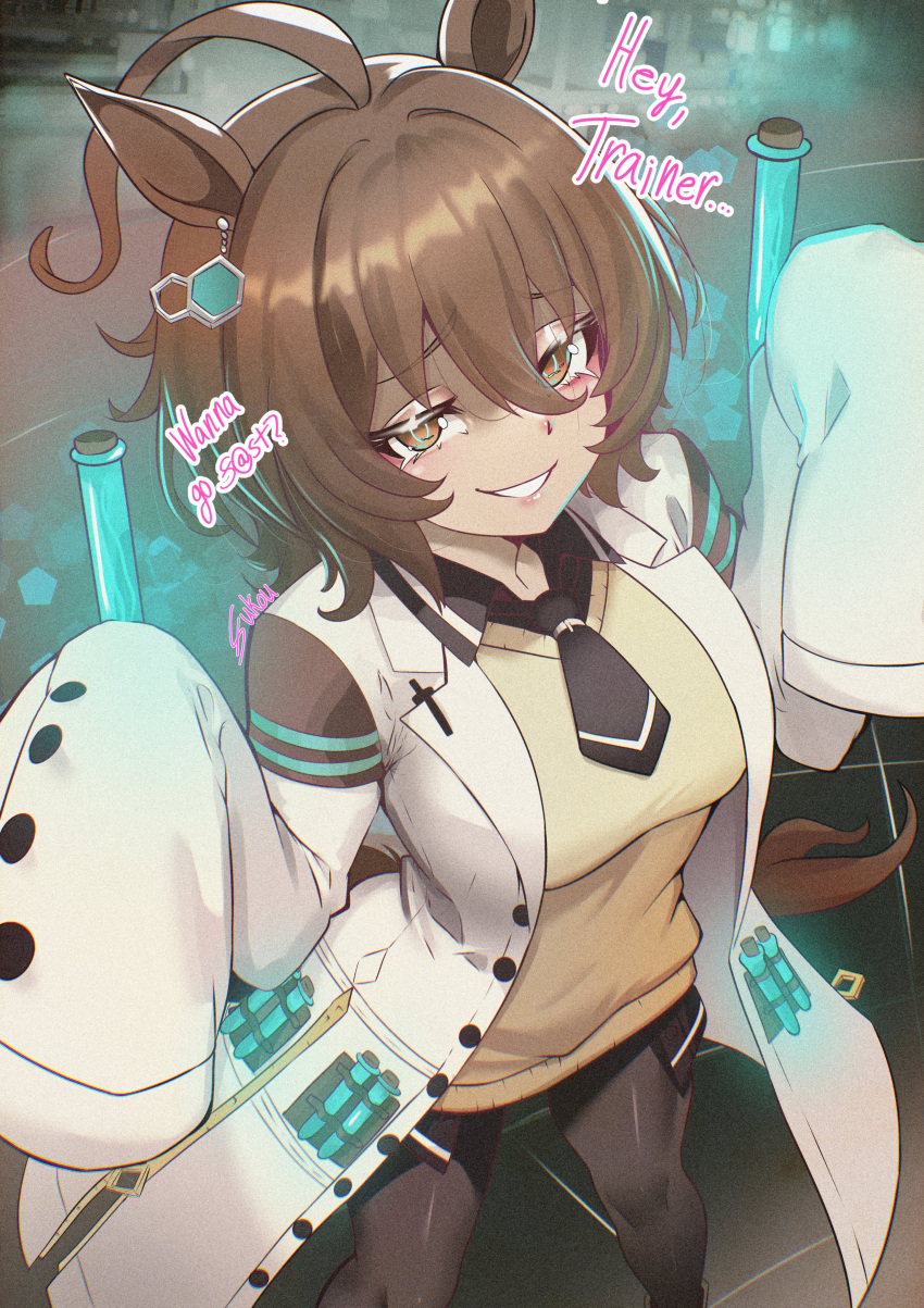 Safebooru - 1girl absurdres agnes tachyon (umamusume) ahoge animal ears breasts brown eyes brown ...