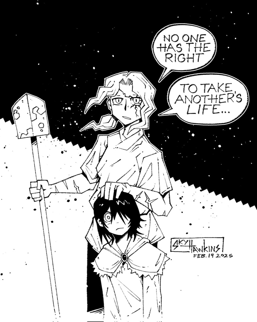 Safebooru - 1boy 1girl brooch centuria (manga) child commentary dated ...