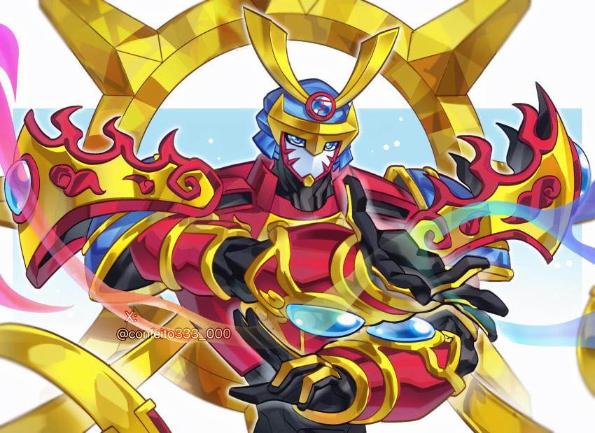 Safebooru - armor blue armor blue eyes blue helmet confeito000 333 ...