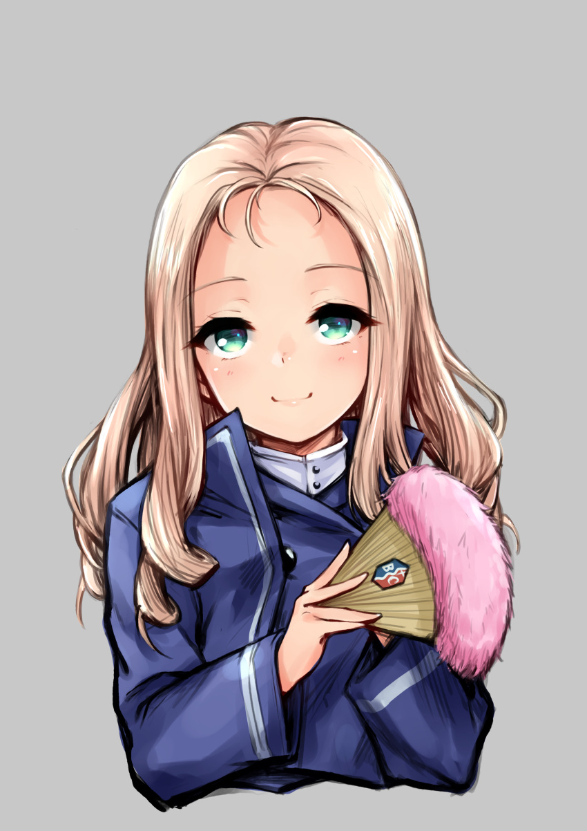 Safebooru - 1girl absurdres bc freedom military uniform blonde hair blue jacket blue vest drill ...