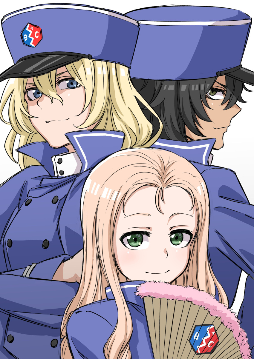 Safebooru - absurdres andou (girls und panzer) bangs bc freedom (emblem) bc freedom military ...