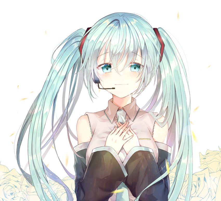 Safebooru - 1girl bangs bare shoulders black sleeves blush breasts ...