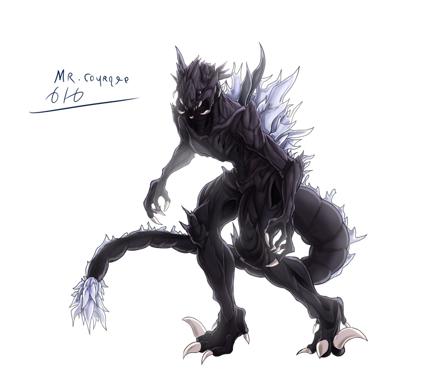 Safebooru - absurdres alien animal claws demon dorsal fin dragon dragon ...