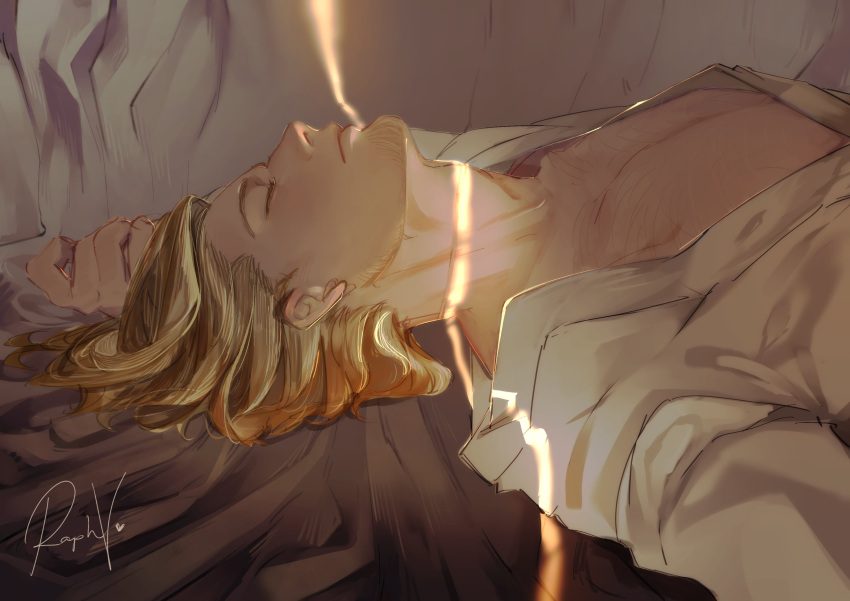Safebooru - 1boy absurdres axis powers hetalia blonde hair closed eyes ...