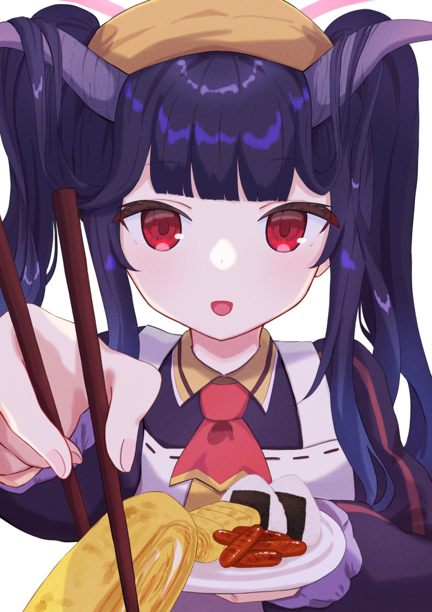 Safebooru - 1girl apron bad id bad twitter id black hair blue archive ...