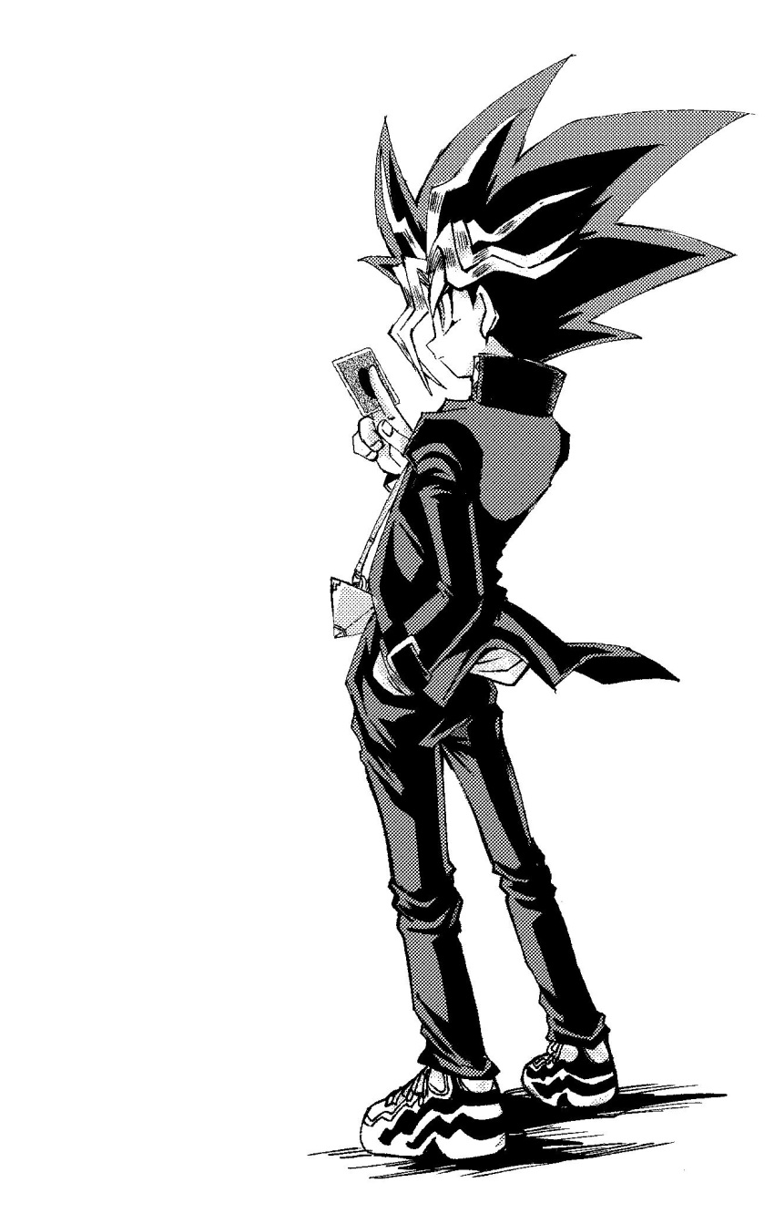 Safebooru - 1boy card duel monster fenyon full body halftone helping ...