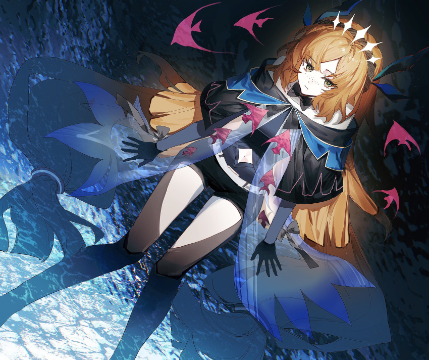 Safebooru - 1girl arknights black bow black bowtie black capelet black gloves black pants black ...