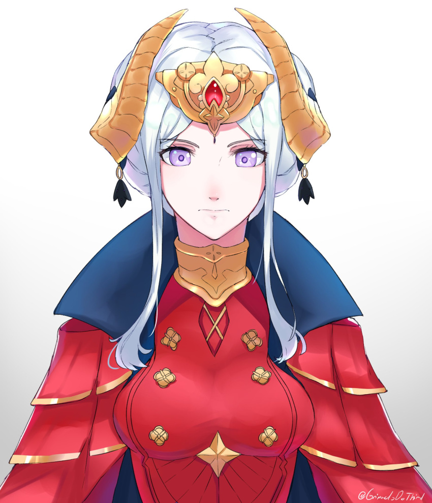 Safebooru - 1girl blonde hair blue eyes cape crown edelgard von ...